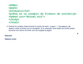 Insertar audio y video en html | DOCX