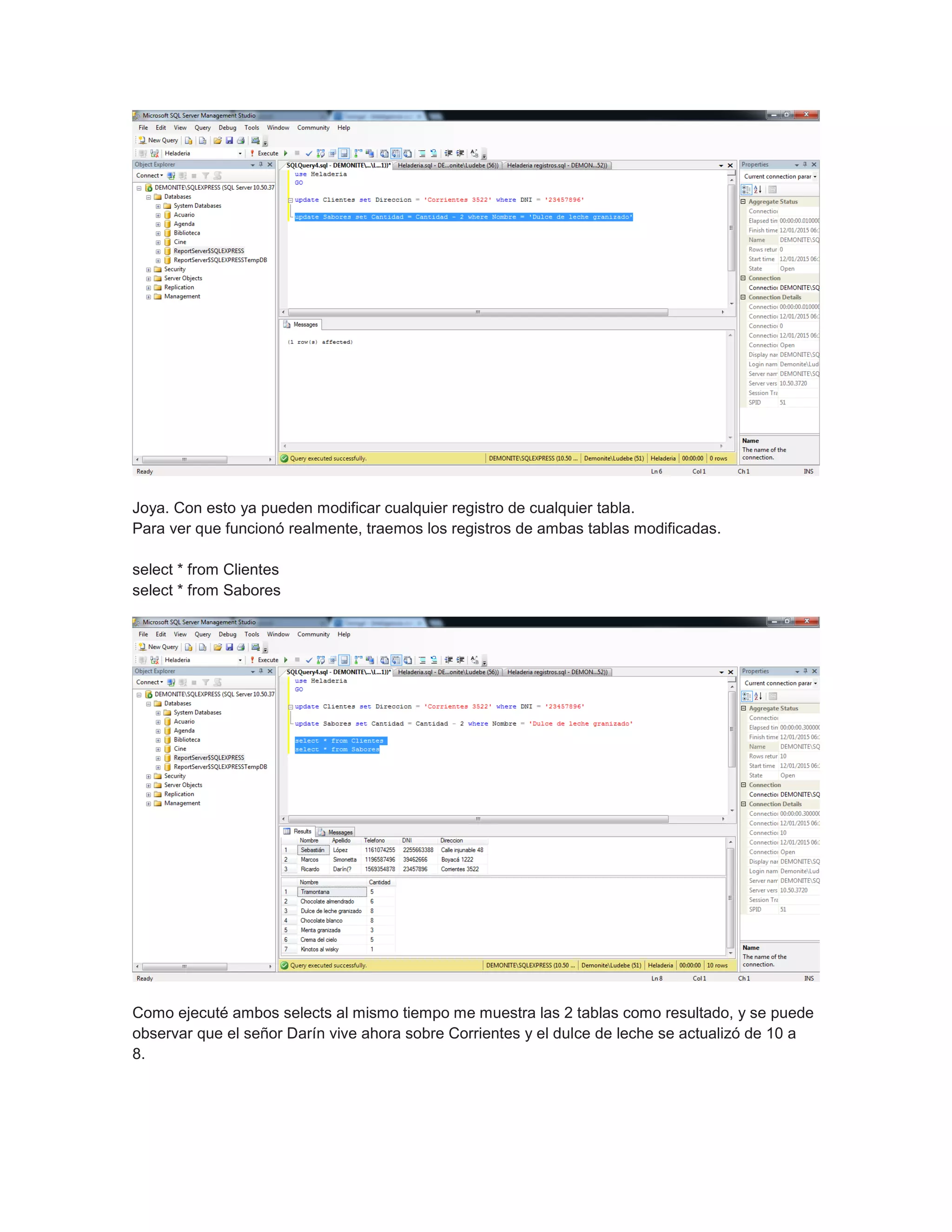 Insertar editarborrar registros sql_server_tutorial 2015 | PDF