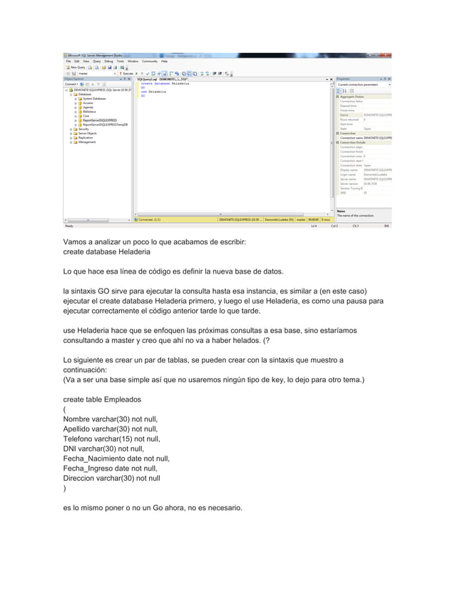Insertar editarborrar registros sql_server_tutorial 2015 | PDF
