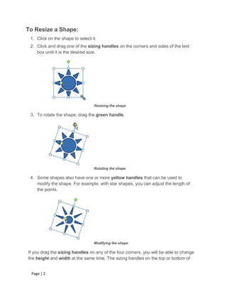 Insert a shape | PDF