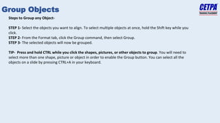Insert & Format Text, Shapes & Images MS PowerPoint Lecture 3 (1).pptx
