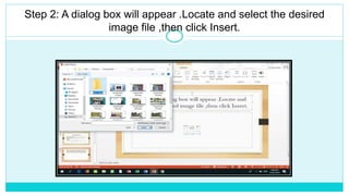 Inserting and editing photos | PPT
