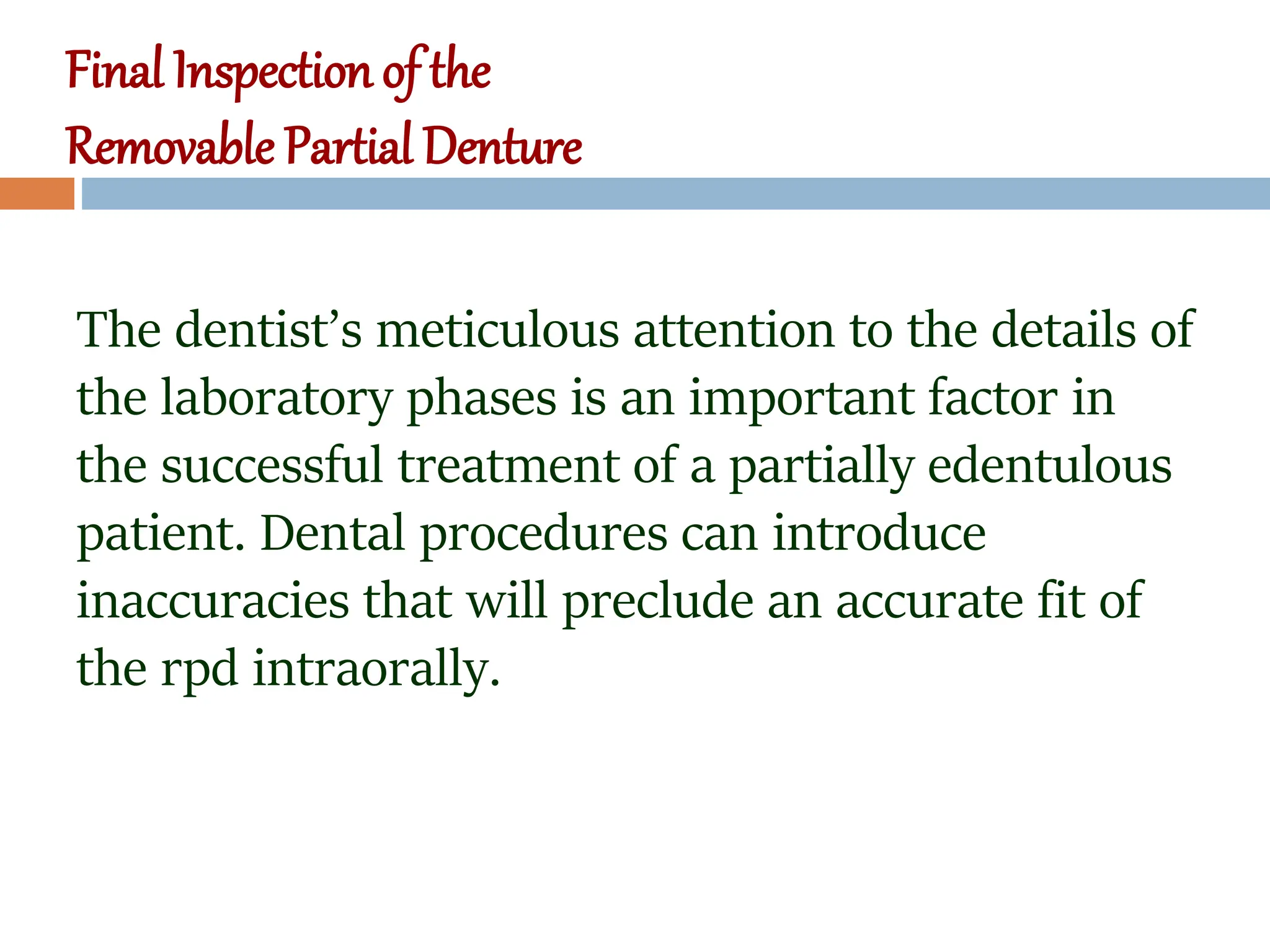 insertion-and-postinsertion-of-Removable partial denture | PPT