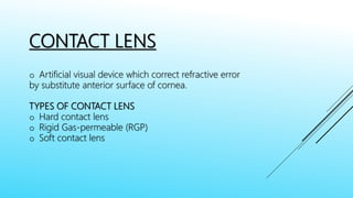 Insertion and removal of rgp contact lens. | PPTX