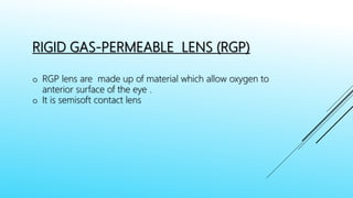 Insertion and removal of rgp contact lens. | PPTX