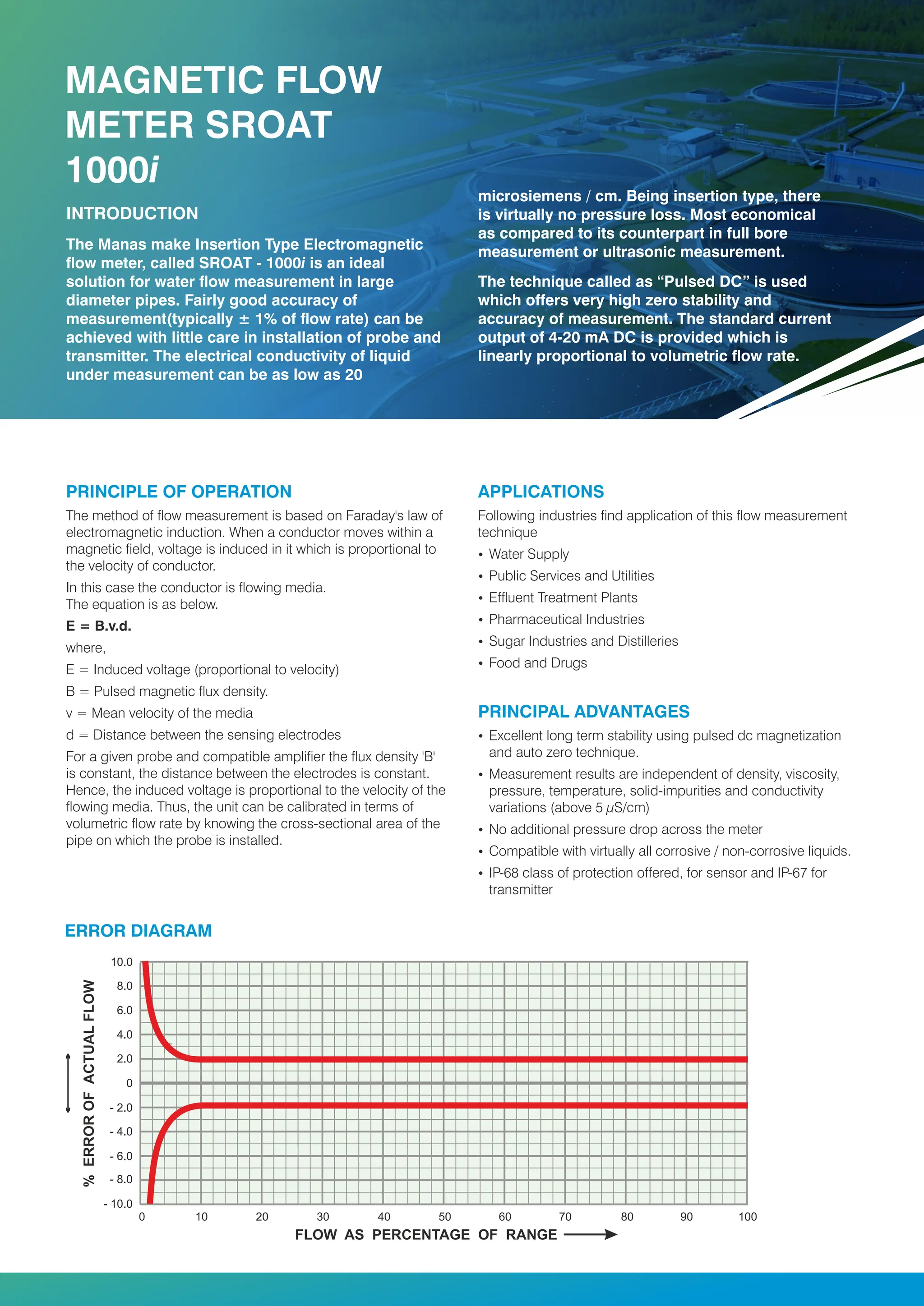 Flow meter for large pipelines, Insertion Electromagnetic Flow Meter | PDF