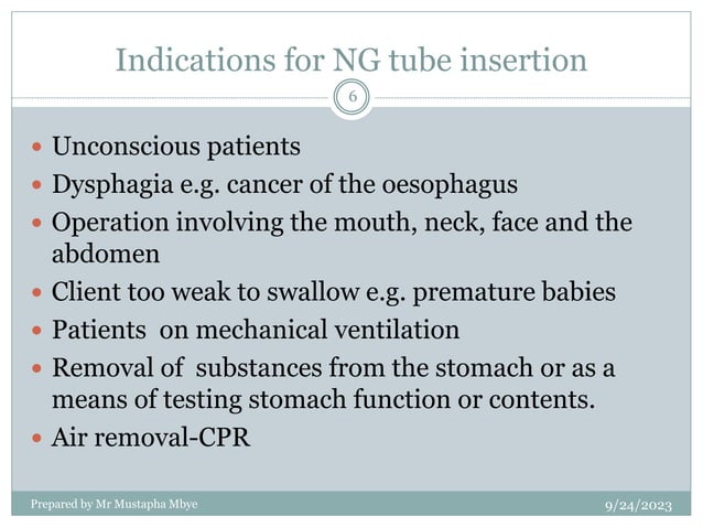Insertion of A Naso-Gastric Tube 2.pptx