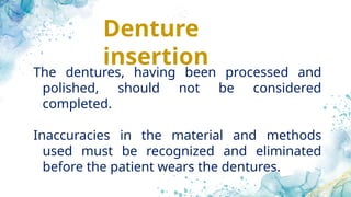 insertion of complete denture by marwa amer.pptx