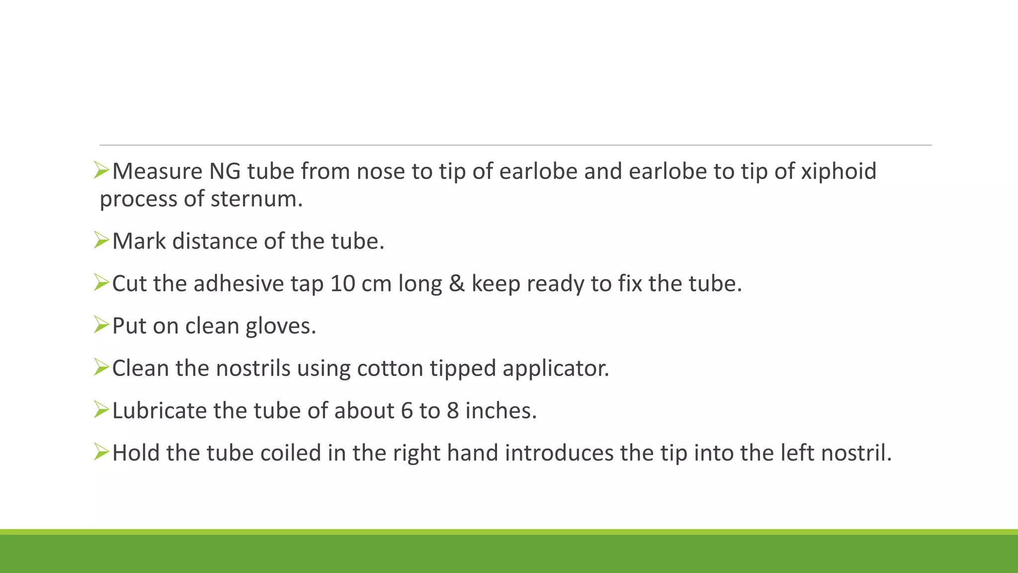 Insertion of NG tube | PPTX