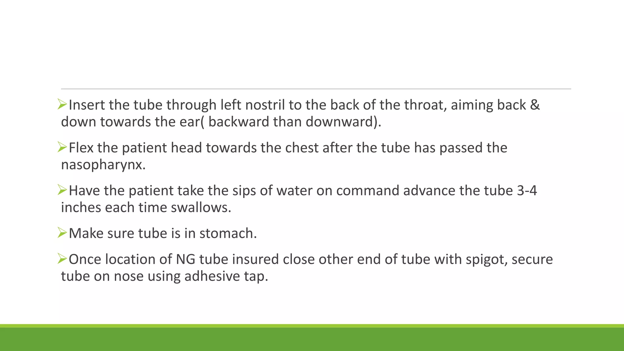 Insertion of NG tube | PPTX