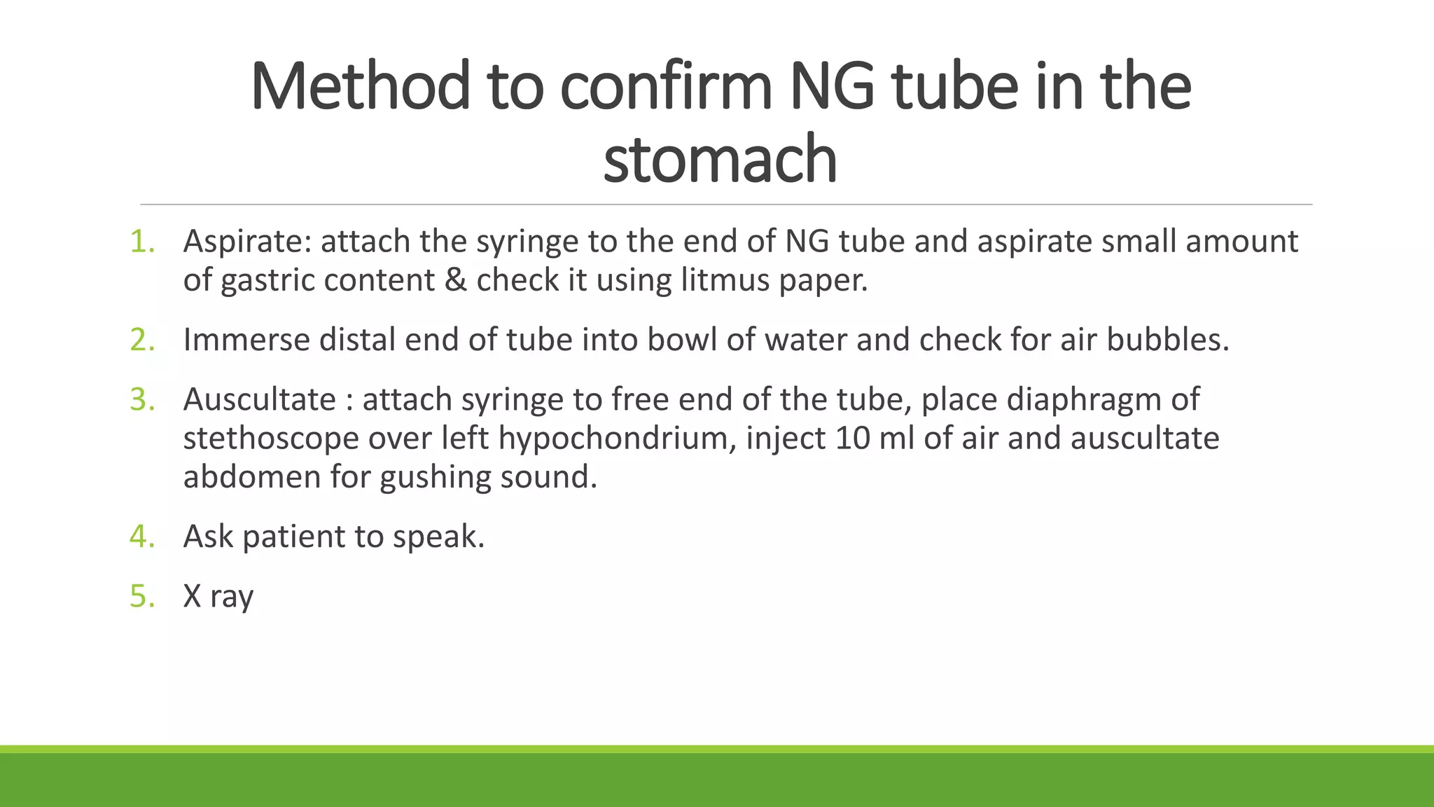 Insertion of NG tube | PPTX