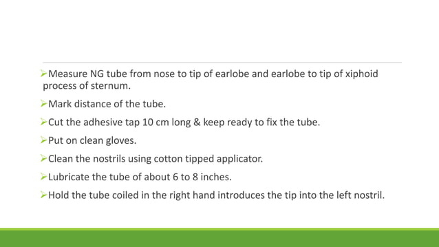 Insertion of NG tube | PPTX