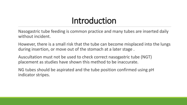 Insertion of NG tube | PPTX