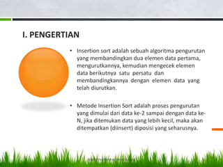 Insertion sort | PPTX
