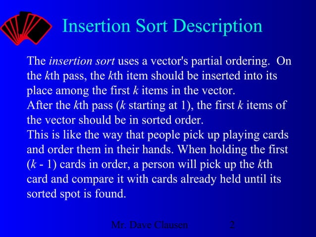 Insertion sort | PPT