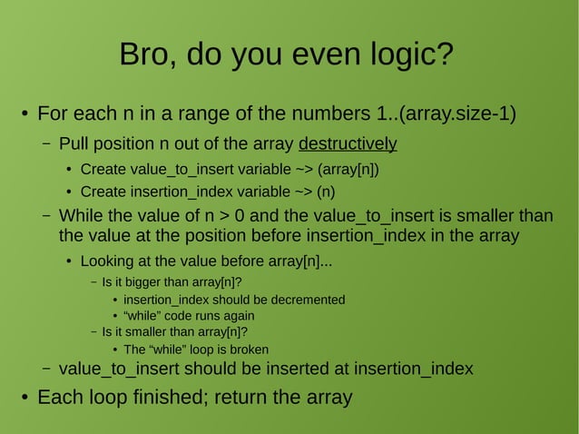 Intro to Sorting + Insertion Sort | PPT