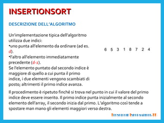 Insertion sort | PPT | Programming Languages | Computing
