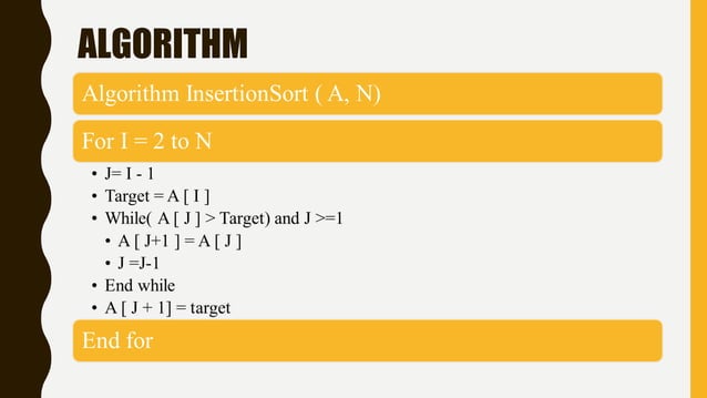 Insertion sort | PPT