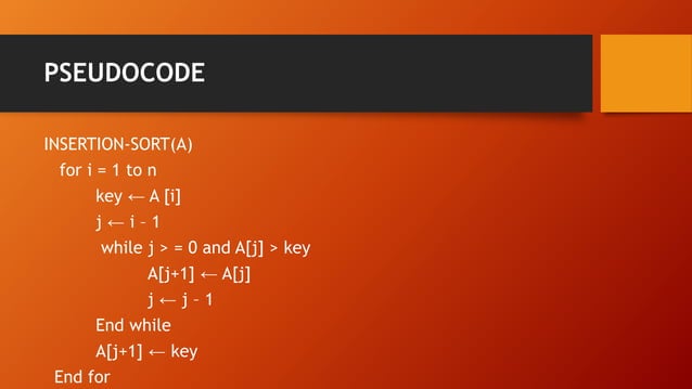 Insertion sort | PPT
