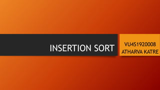 Insertion sort | PPT