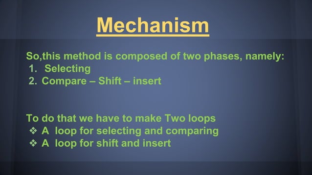 Insertion Sort Pptx Programming Languages Computing