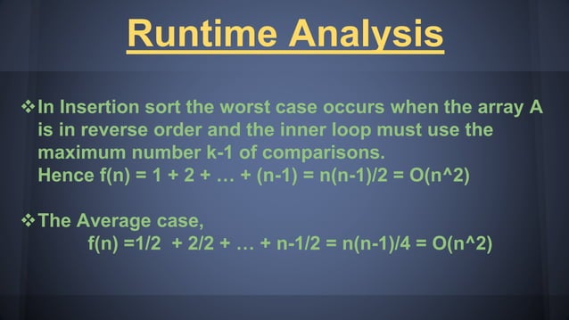 Insertion Sort Pptx Programming Languages Computing