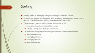 Insertion sort and shell sort | PPTX