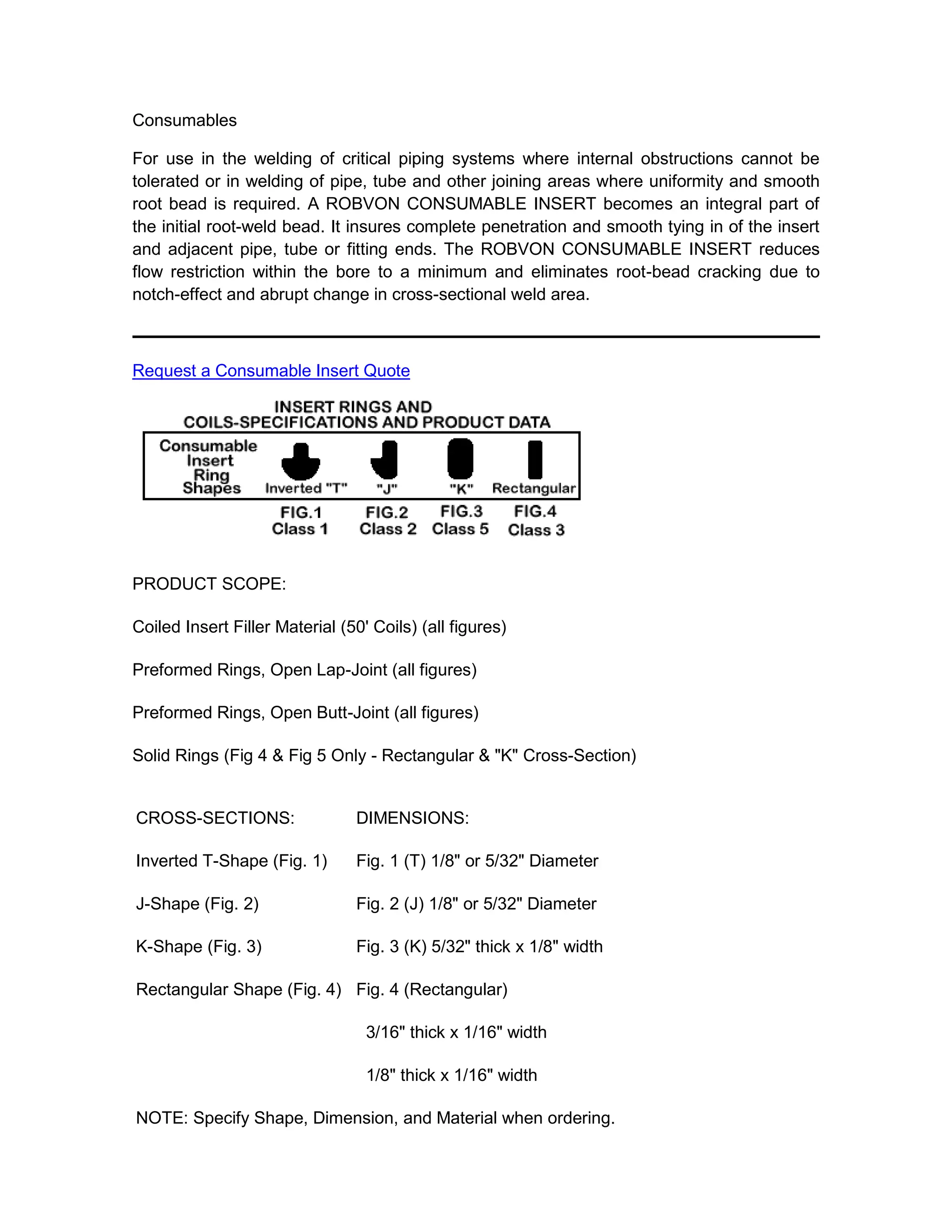Insertos consumables rovbon | PDF