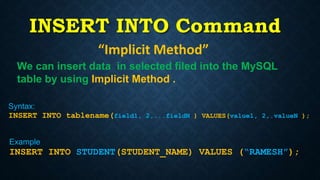 Insert Statement | PPTX