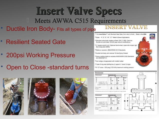 Insert Valve Installation Services | PPT | Technology & Computing