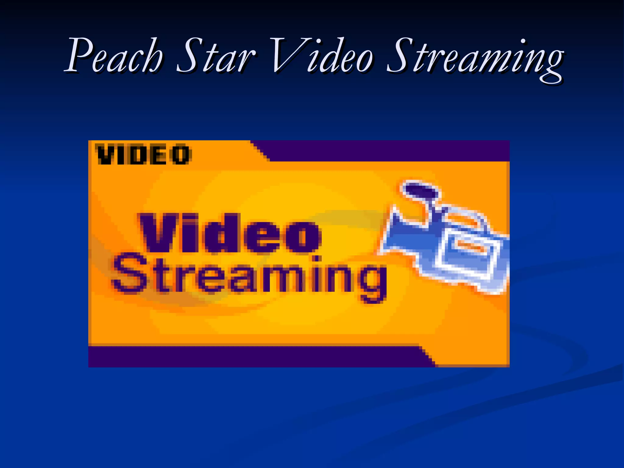 In-Service Project Power Point on Video Streaming | PPT | Computing | Technology & Computing