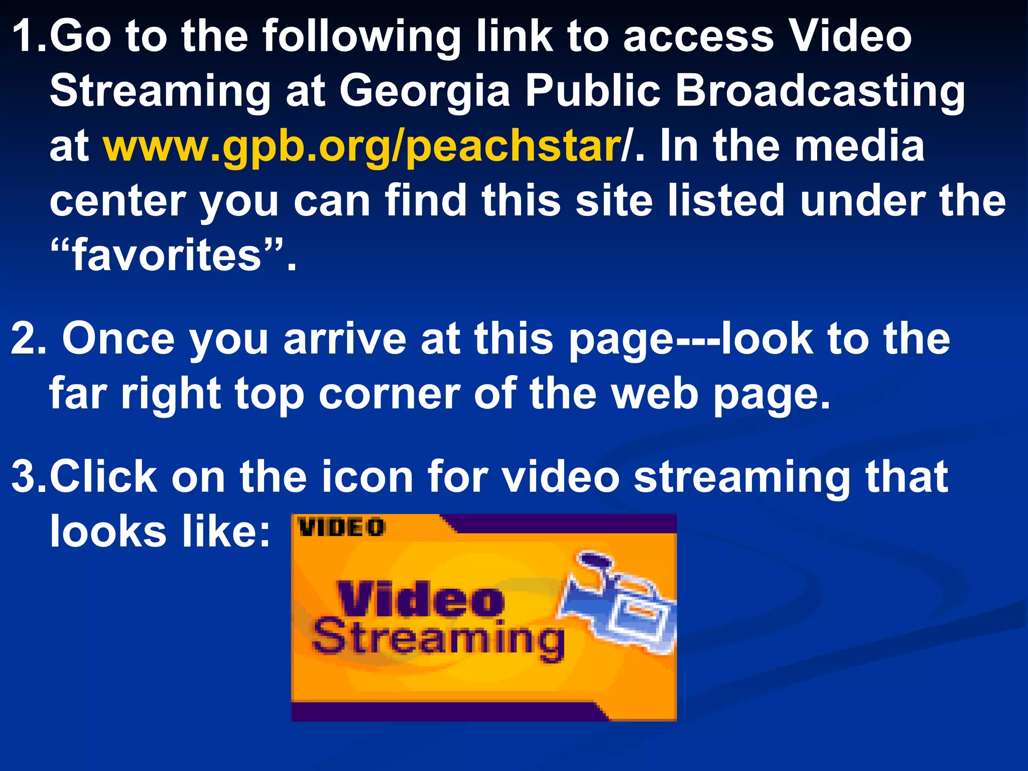 In-Service Project Power Point on Video Streaming | PPT | Computing | Technology & Computing