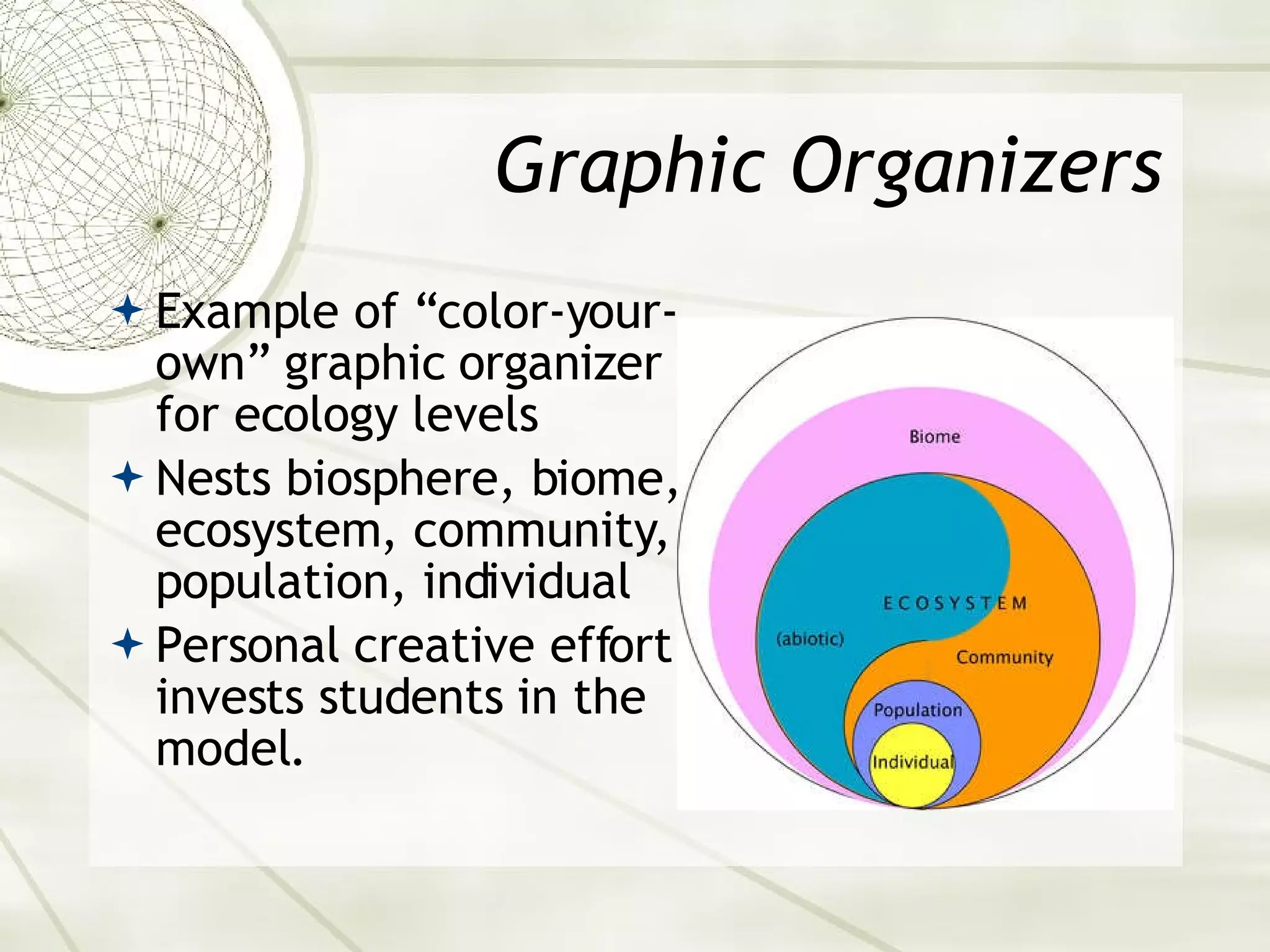 Ecology RICA & Graphic Organizers | PPT