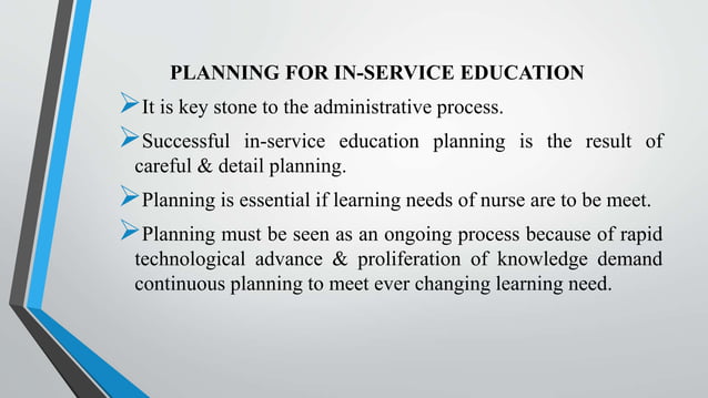 Inservice education | PPTX