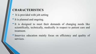 Inservice education | PPTX