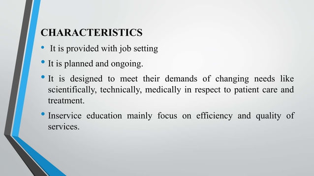 Inservice education | PPTX