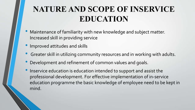 Inservice education | PPTX
