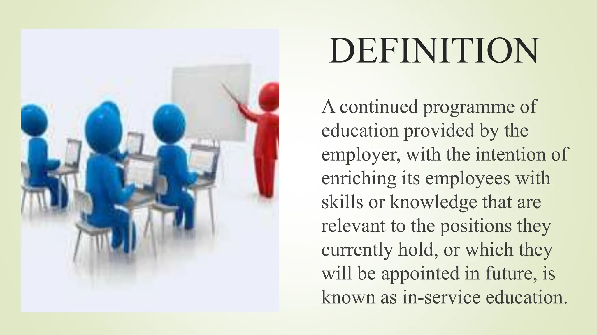 in service education.pptxNature & scope of in-service education program ...