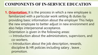 in service education.pptxNature & scope of in-service education program ...