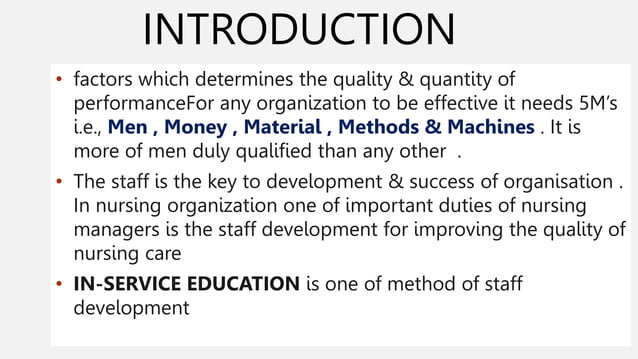 in service education.pptxNature & scope of in-service education program ...