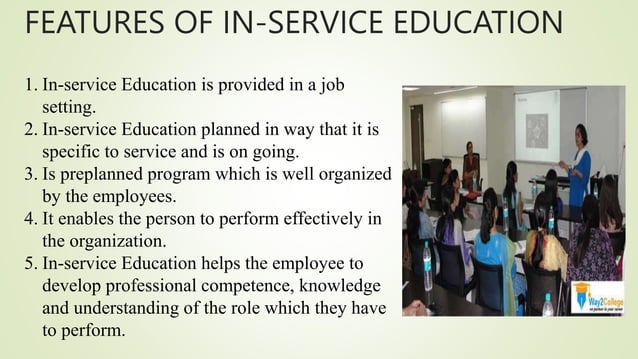 in service education.pptxNature & scope of in-service education program ...