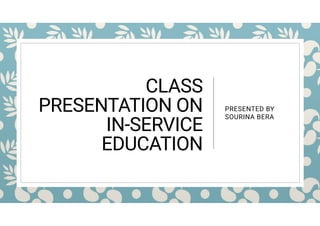 Inservice education | PDF
