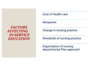 Inservice education | PDF