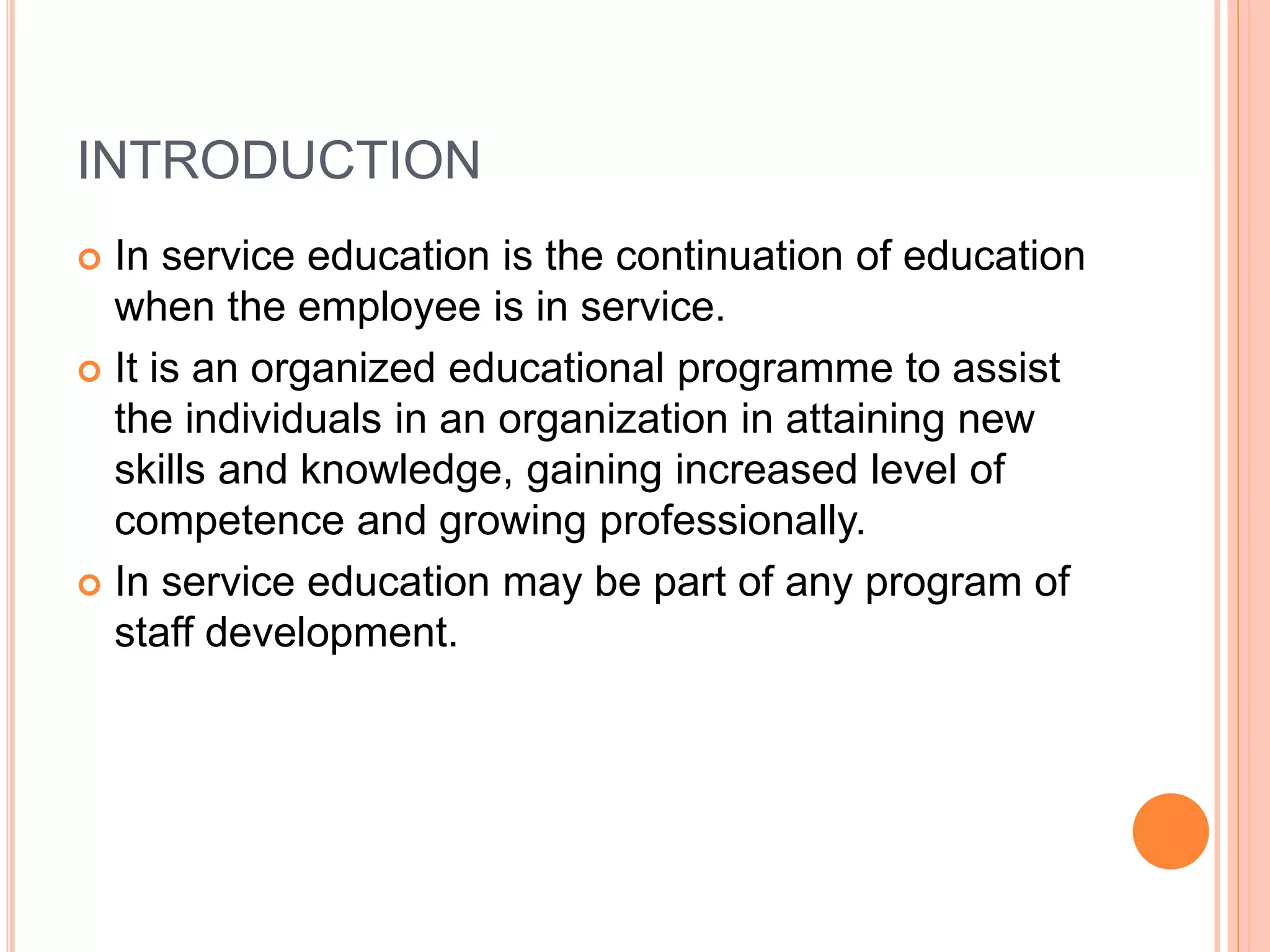 Inservice education | PPTX