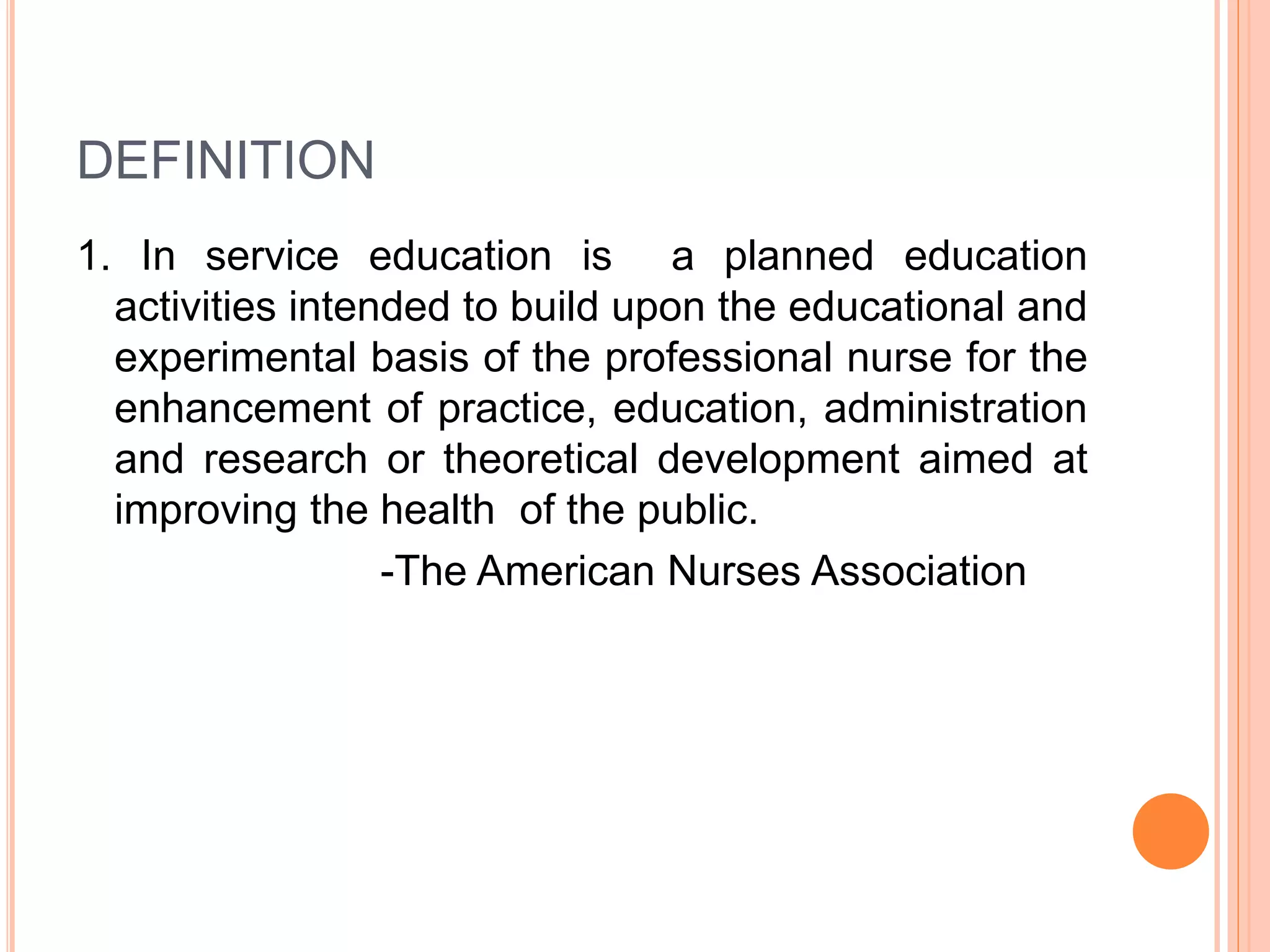 Inservice education | PPTX