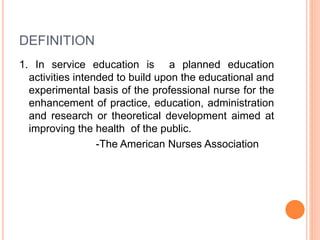 Inservice education | PPTX