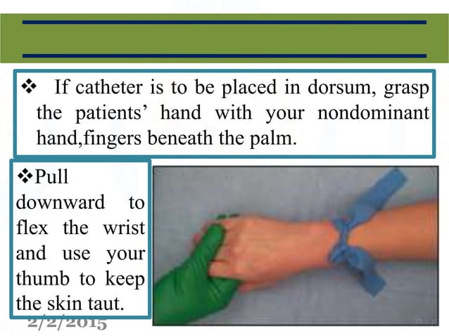 Intravenous canulation, its complication and nursing management | PPSX