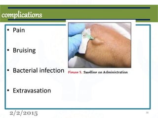 Intravenous canulation, its complication and nursing management | PPSX