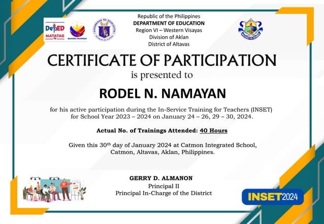 INSET-CERTIFICATES-fnznznznznznznznznznznzn | PPT