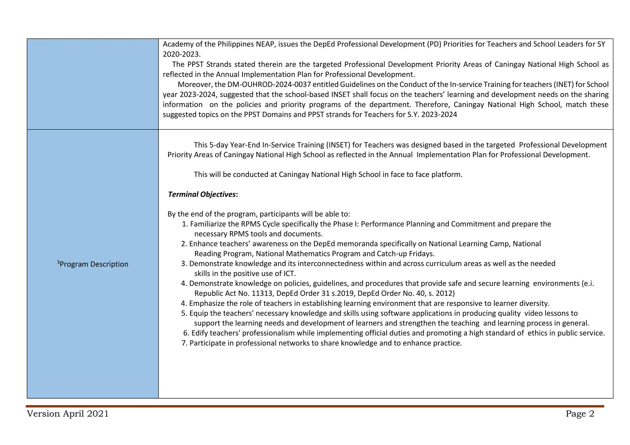 INSET-Enclosure No.8- PROGRAM DESIGN TEMPLATE.docx